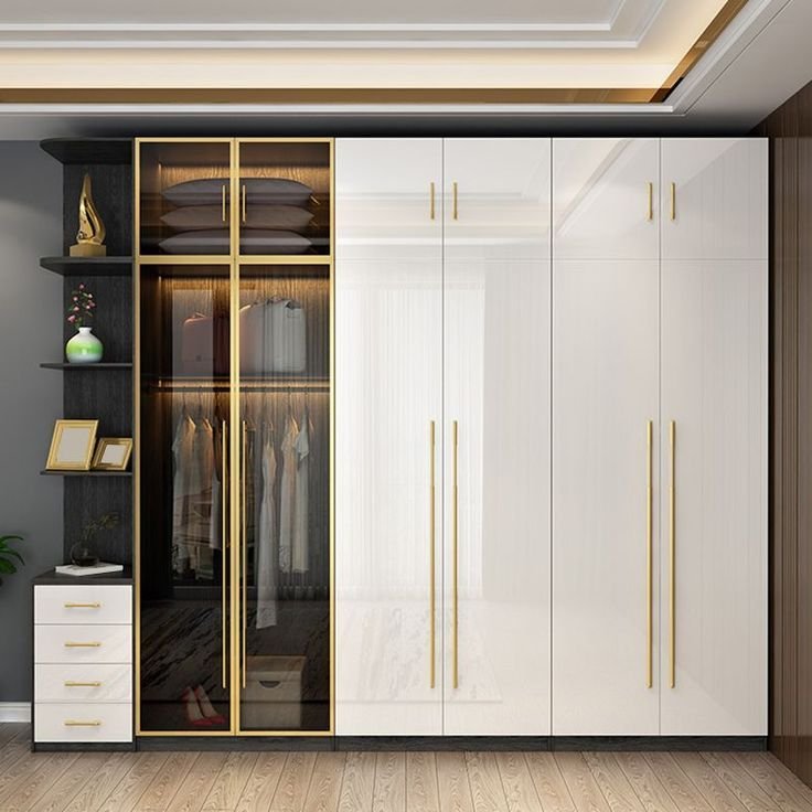 Best Wardrobe Designs | Wardrobe Interior Design in Ghaziabad | Glass Print